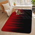 5.25'x7.55' Area Rug for Living Room, Dark Red Black Ombre Non Slip ...