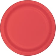 Square Paper Plates, 9 in, Red, 14ct - Walmart.com