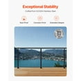 Stainless Steel Cable Railing Post Kit, Black, 42" H, Pre-Drilled for 1 ...