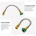 NOBRAND Stainless Steel Water Hose Extension, 1ft Flexible Garden Hose ...