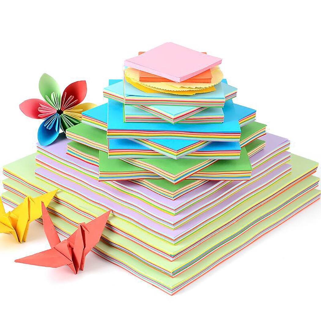 Kids Origami Paper Creative Solid Color Origami Sheet Square Sheet DIY ...