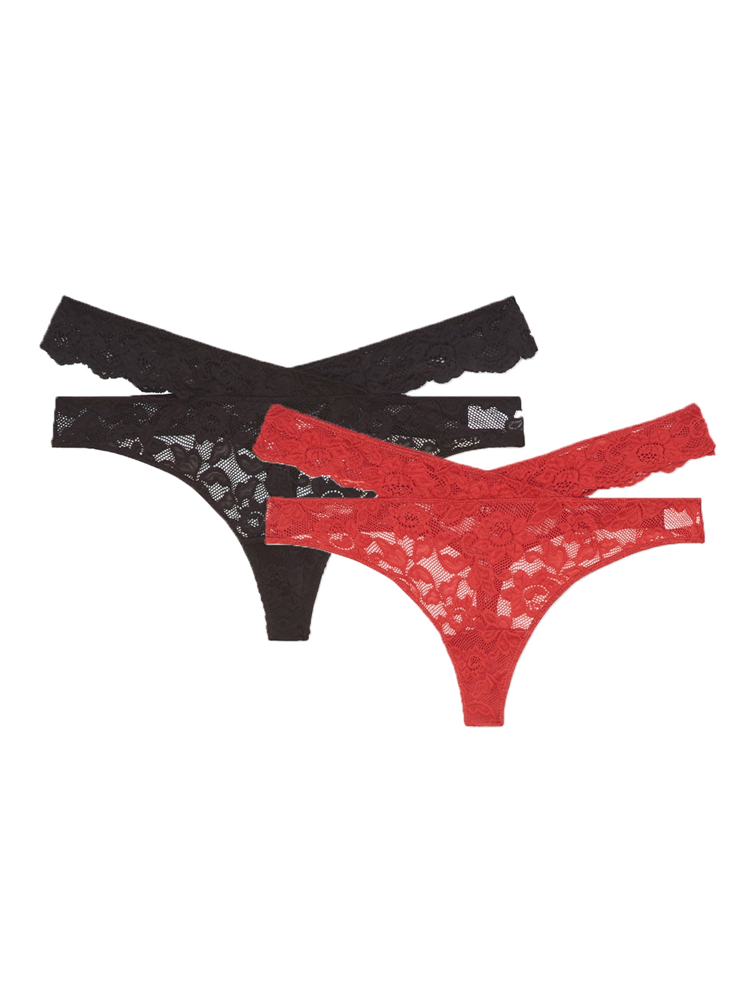 Adored by Adore Me Women’s Blythe Thong Underwear, 2-Pack - Walmart.com