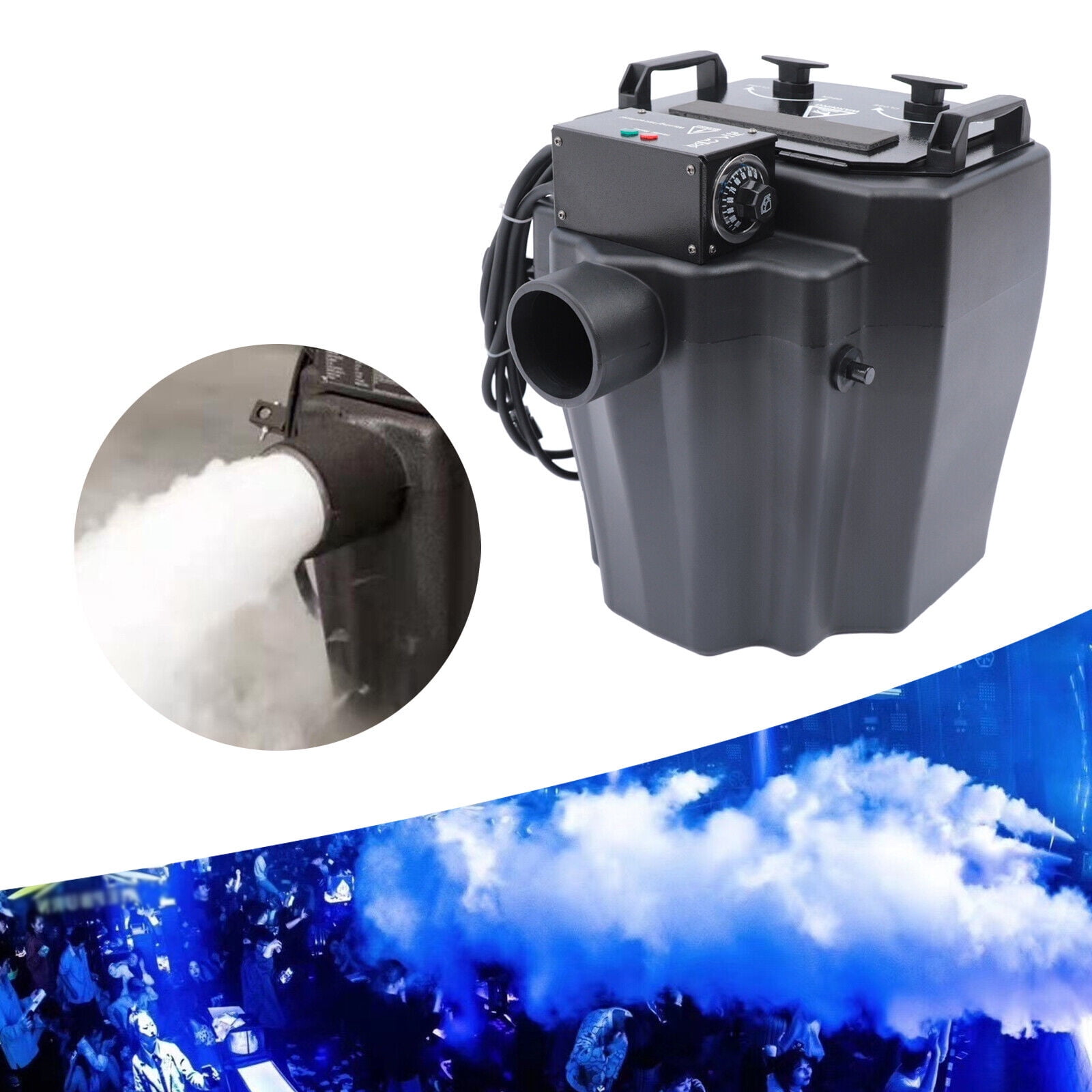 FETCOI 6KW Low Fog Dry Ice Effect Machine Stage Smoke Atmospheric Lying ...