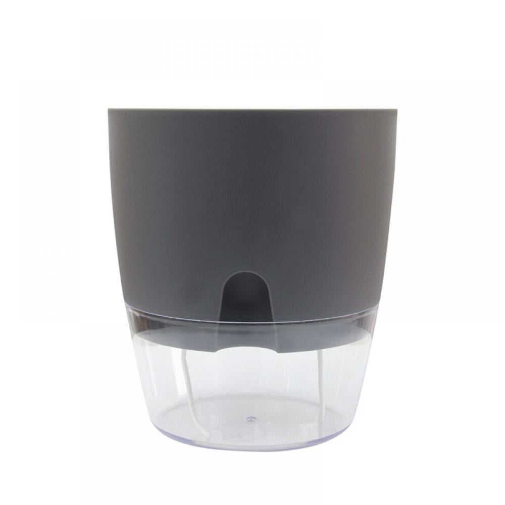 Self Watering Round Plant Pot (2 Layer ) Automatic Watering Flower Pot ...