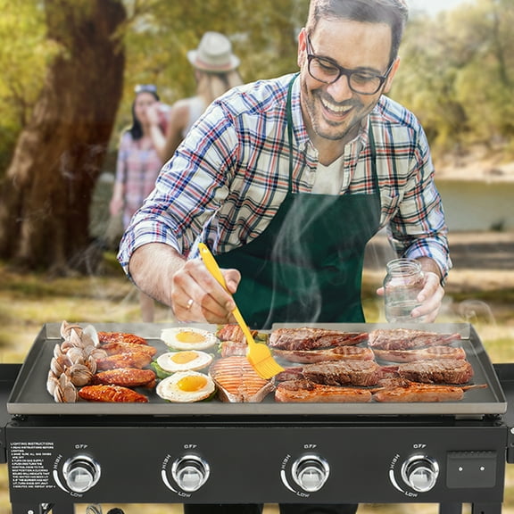 Pit Boss Portable 5-Burner Propane BBQ Griddle, Outdoor Use with ...