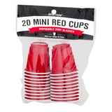 Gourmet Club DrinkMate Red Disposable Plastic Shot Glasses for Parties ...