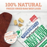 NutriBites Freeze Dried Beef Liver Treats for Dogs and Cats High ...