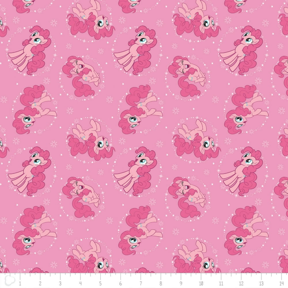 My Little Pony Pinkie Pie Light Pink 100% Cotton Fabric Sold by the ...