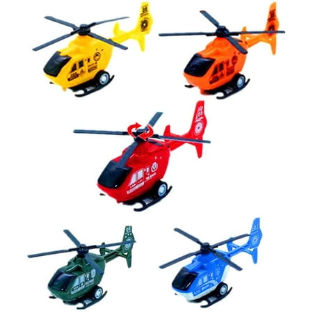 HTWW Simulation Helicopters Mini Plastic Die cast Pullback Helicopter ...