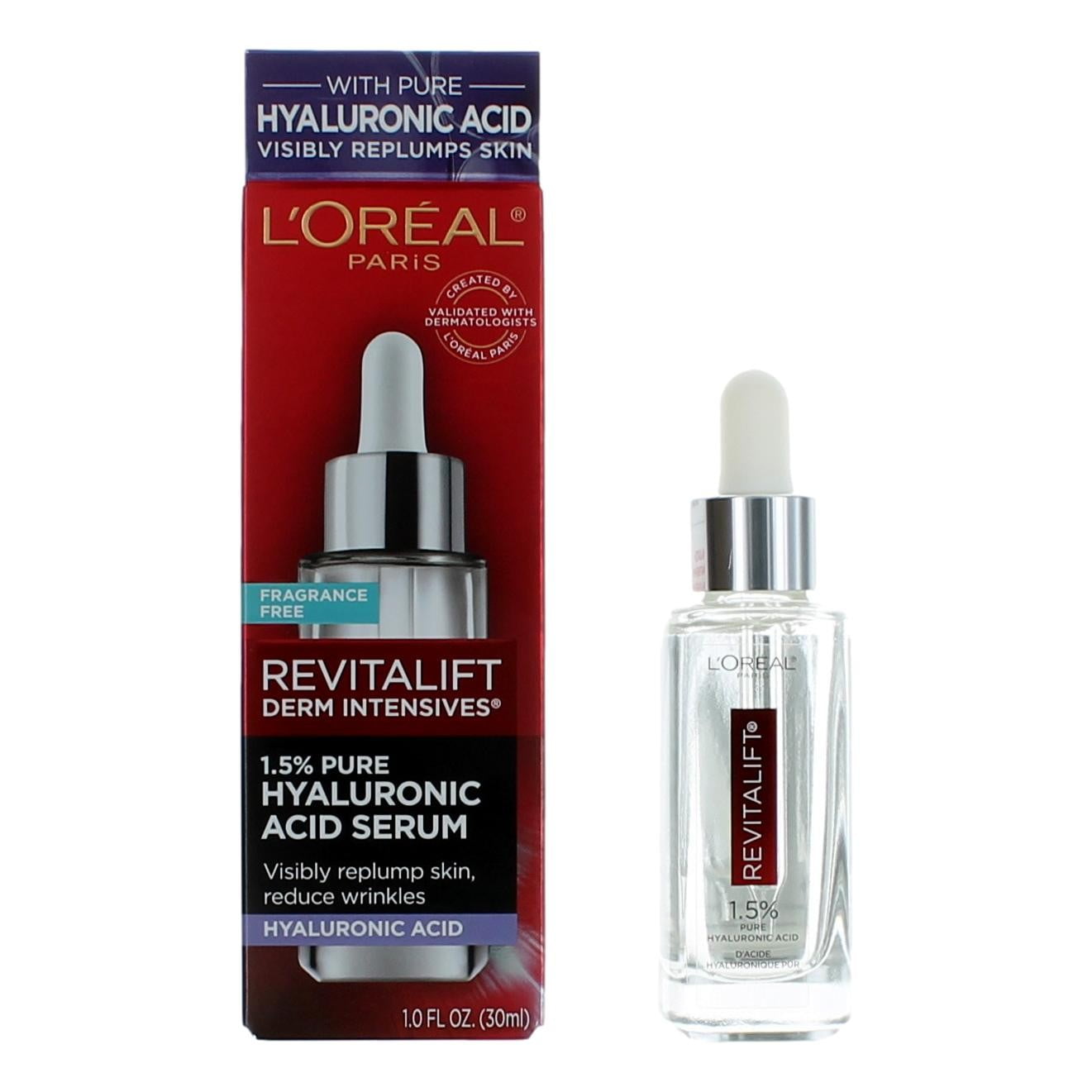 L'Oreal Paris Revitalift Derm Intensives, 1oz 1.5 pct Pure Hyaluronic ...