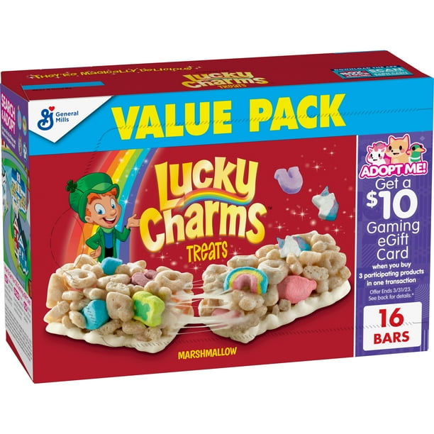 Lucky Charms Breakfast Cereal Treat Bars Snack Bars Value Pack ...