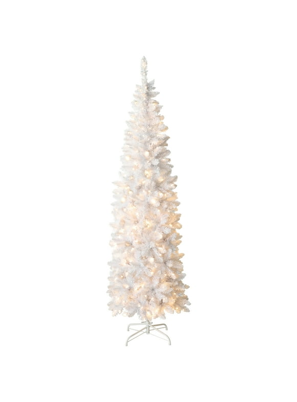 Pre-Lit Christmas Trees | White - Walmart.com