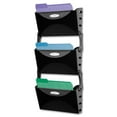 Rubbermaid Ultra Hot File Three Pocket Wall File Set, Letter, Black ...