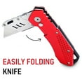 Canopus Folding Utility Knife, Heavy Duty Box Cutter, Aluminum Alloy ...