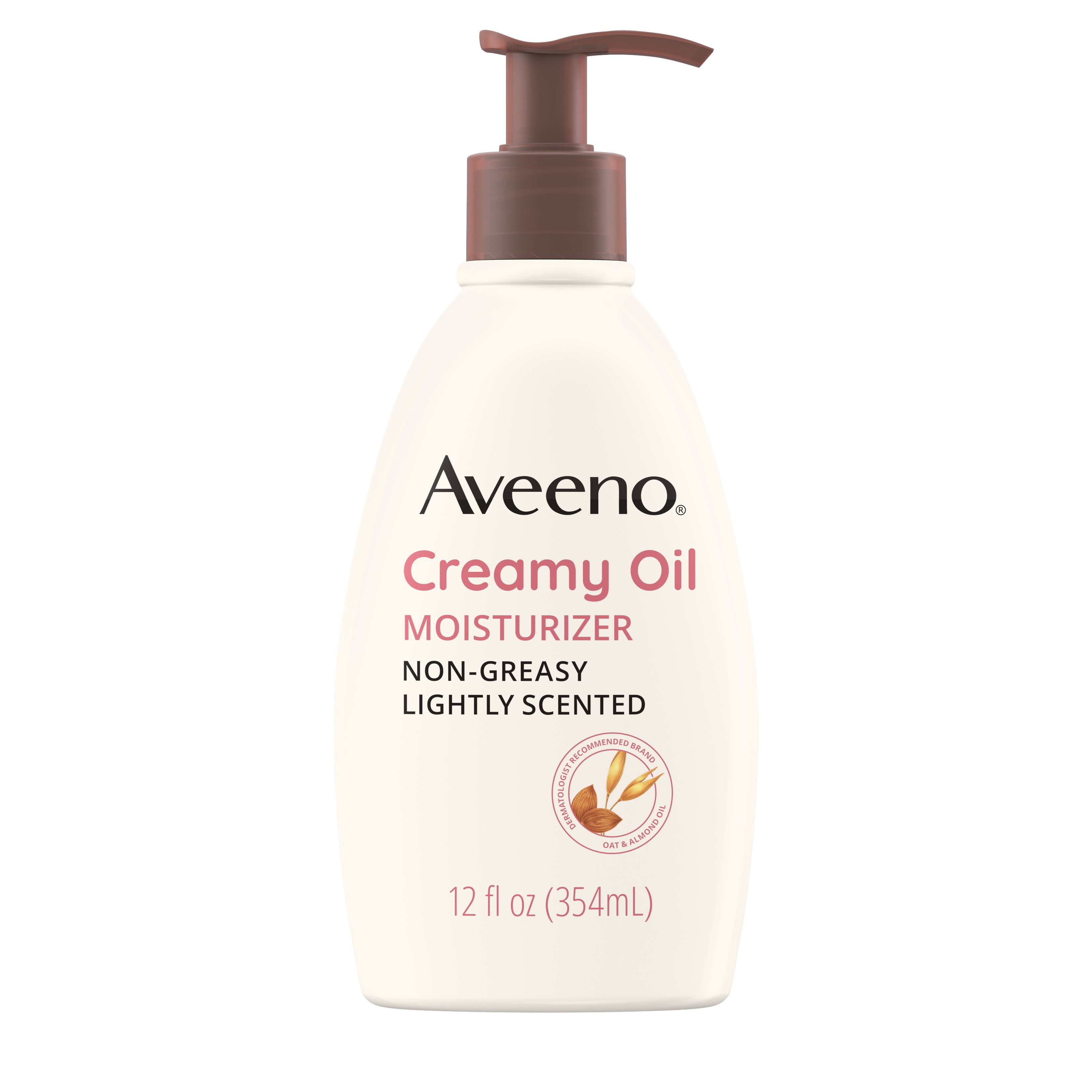 Aveeno Creamy Oil Body Moisturizer for Dry Skin, Non-Greasy, 12 fl. oz ...