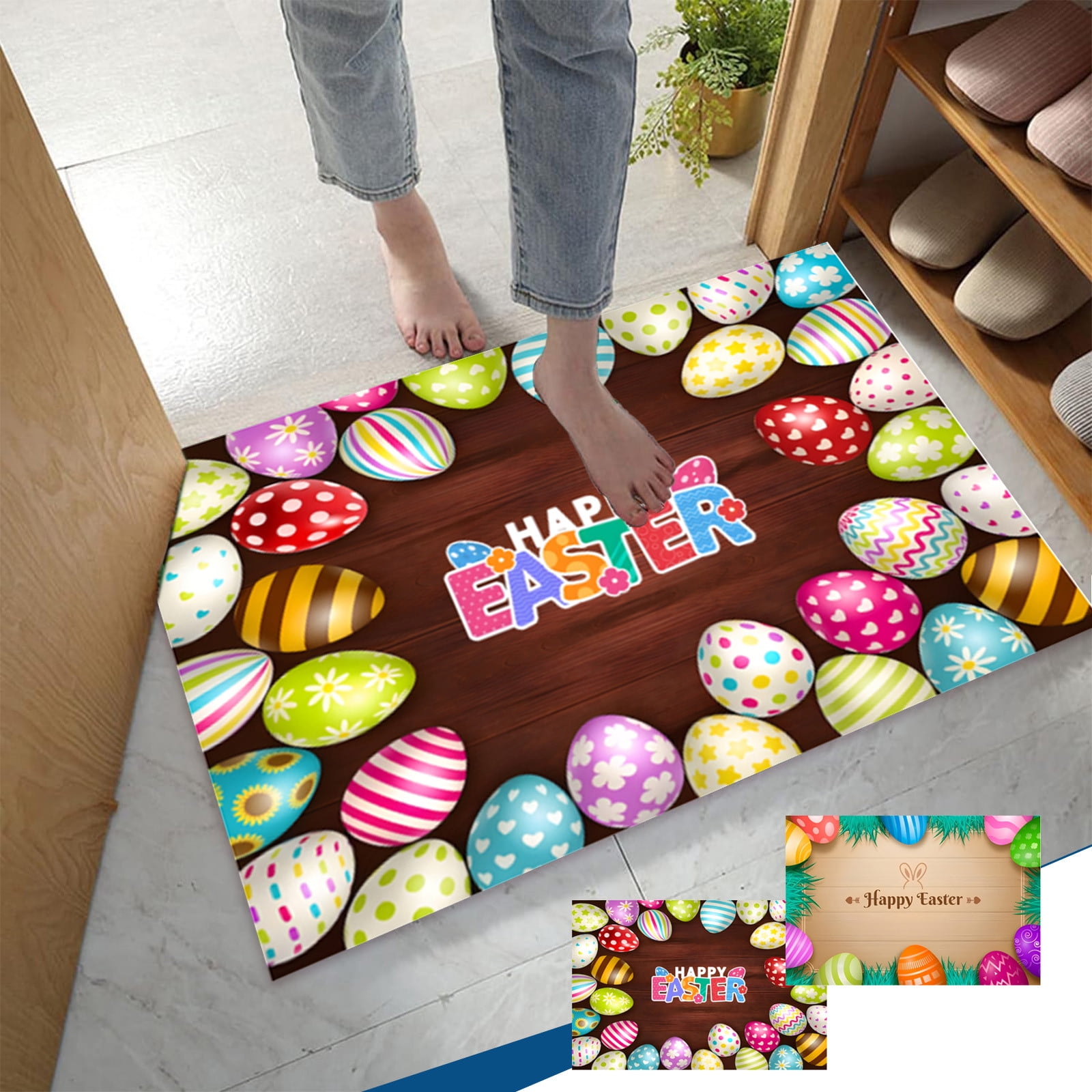 Click here for Iumwxz Easter Gifts Door Mat Easter Colorful Eggs... prices