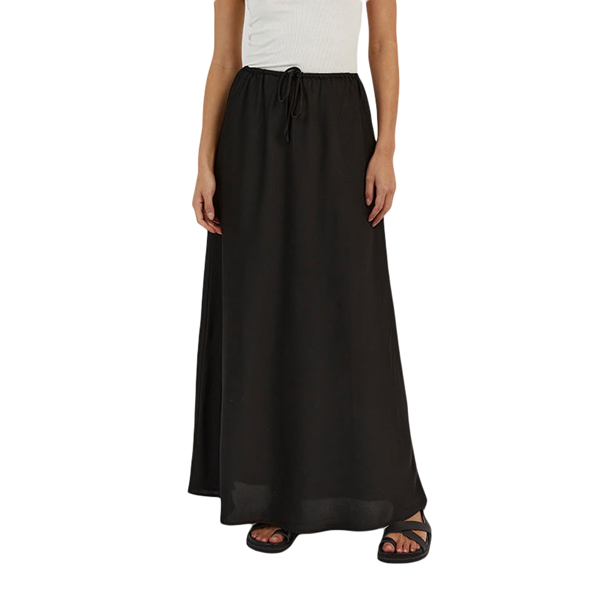 Click here for Faithtur Women Satin Long Skirt Solid Color Summer... prices