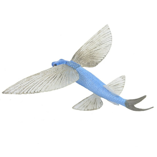 Miniature Animal Figurine,Solid Plastic Flying Fish Flying Fish Model ...