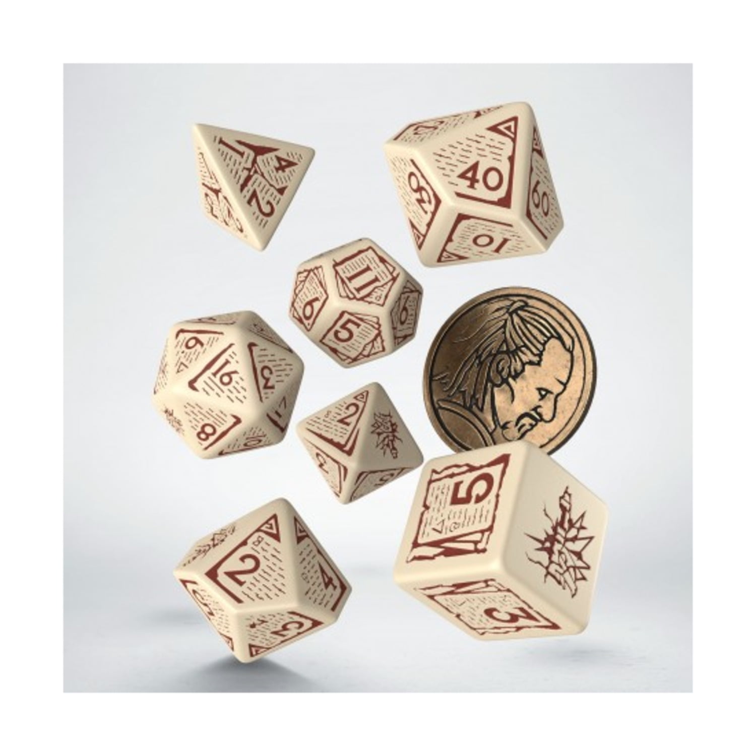 Vesemir - The Old Wolf Dice Set (7) New - Walmart.com