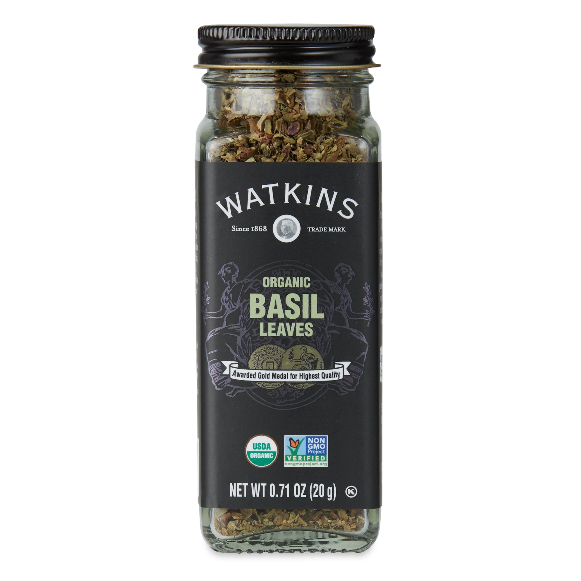 Watkins Gourmet Organic Spice Jar, Basil Leaves, .71 oz - Walmart.com ...