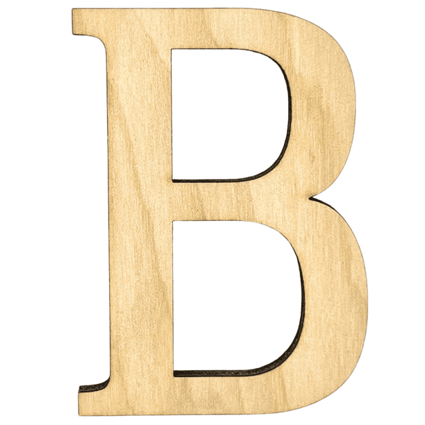 Krafty Supply 5" Tall Greek Wood Letter BETA | 1/4" Thick Birch Plywood ...