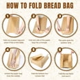 60 Pcs Large Paper Bread Bags for Homemade Bread & Sourdough, Kraft ...
