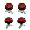 Misright Motorcycle License Plate Reflective Screws Rear Red Reflector ...