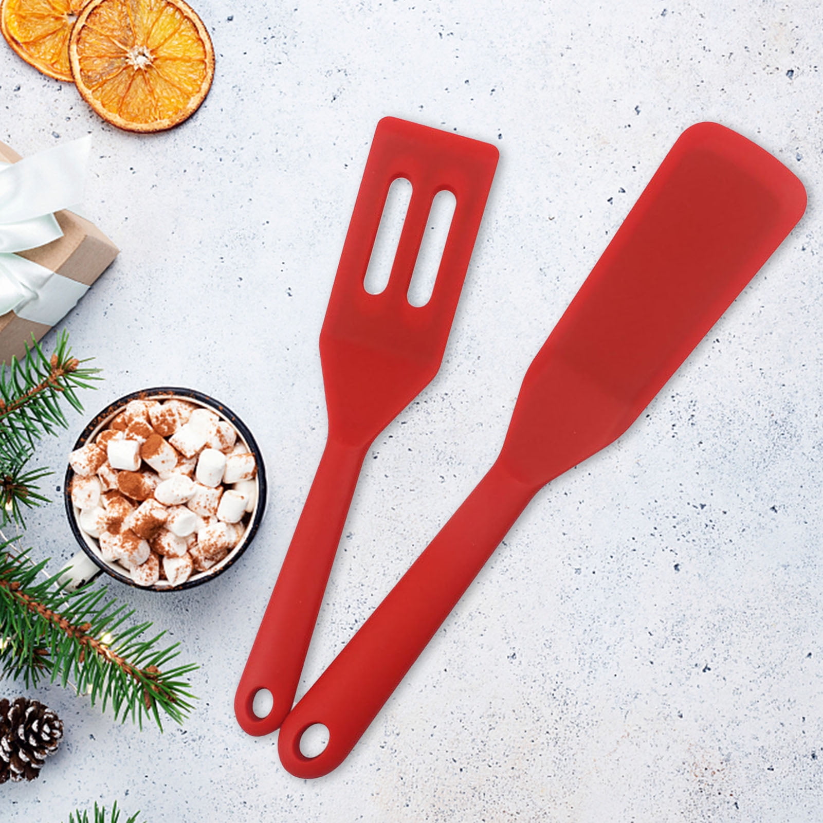 Travelwant 2Pcs/Set Large Silicone Spatula - 600°F Heat-Resistant ...