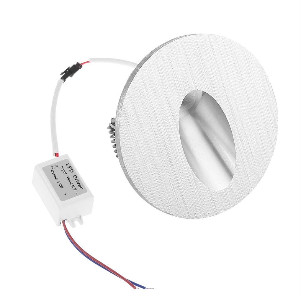 Advancent 1W Cuadrado LED Empotrado Porche Camino Paso Escalera Luz Lámpara de pared Sótano ...