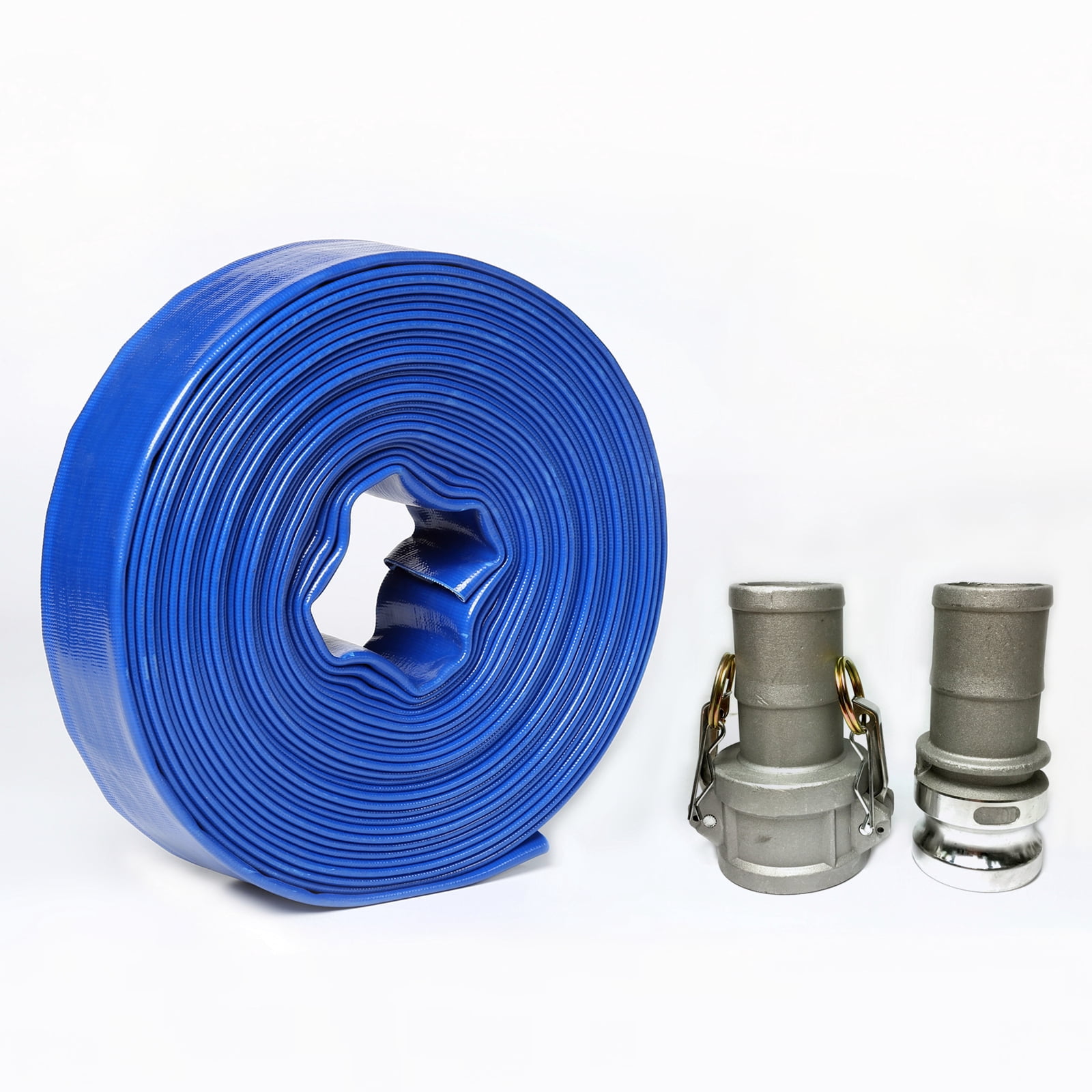 2" In Dia x 100 ft Heavy Duty Flat Lay Sump Pump Discharge and Backwash ...