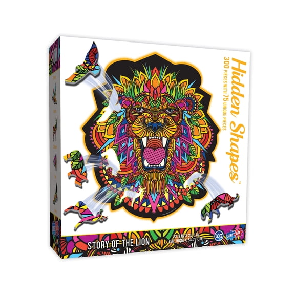 Sure-Lox Hidden Shapes Elephant Puzzle - 300 Pieces, Challenging Animal ...