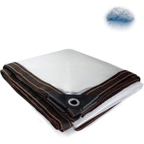 Bexikou Clear Waterproof Tarpaulin, Heavy Duty Vinyl Tarp with Grommets ...