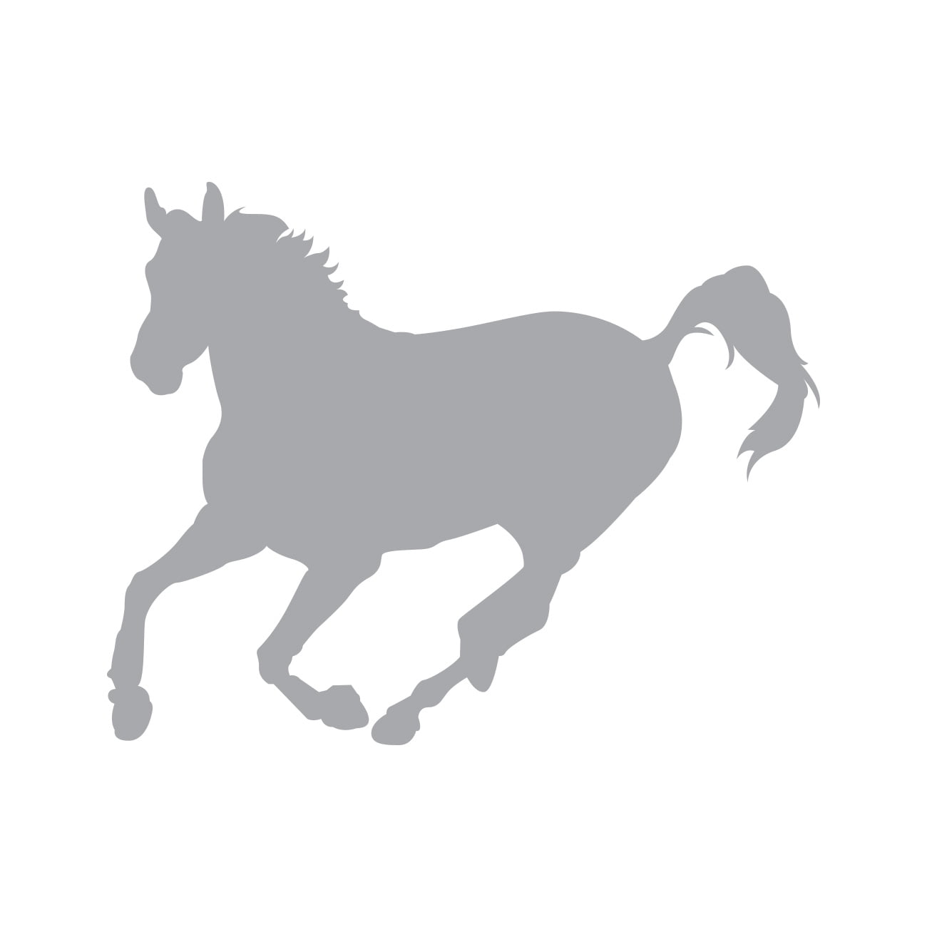 Horse Running Sticker Decal Die Cut - Self Adhesive Vinyl ...
