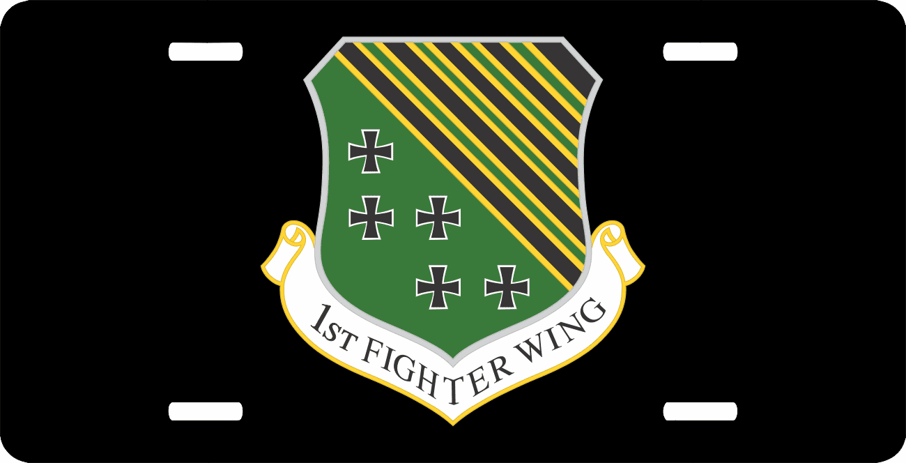 U.S. Air Force 1st Fighter Wing License Plate - Walmart.com