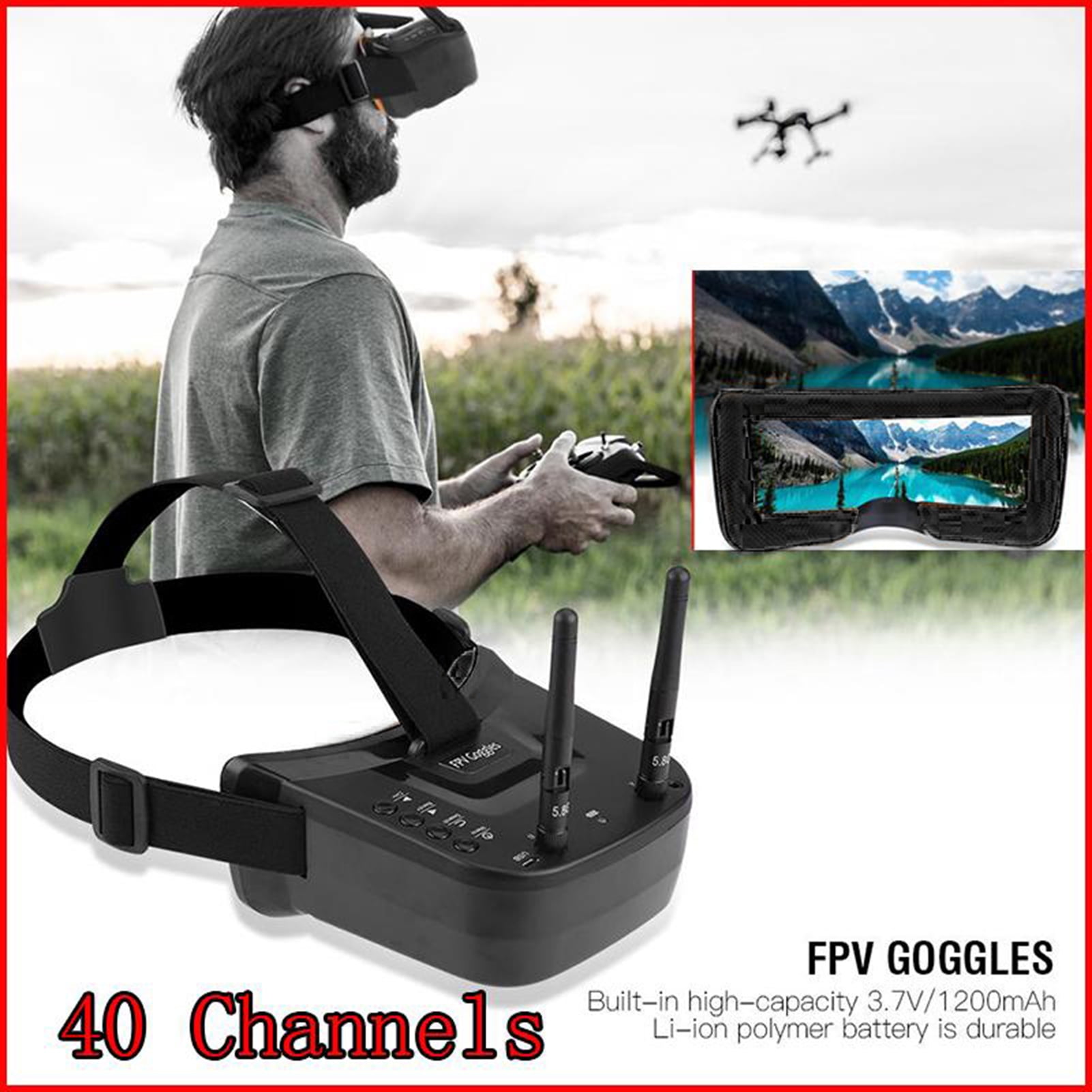 Gafas FPV ANGGREK Mini FPV Goggles 3,7V | Walmart en línea