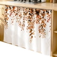 Orange Eucalyptus Cabinet Curtains 35''x35'', Fall Weeping Botanical ...