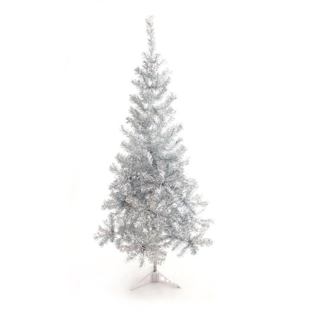 Perfect Holiday Artificial Table/Counter Top Christmas Tree Silver ...