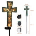 Solar Cross Garden Stake Lights 38inch Outdoor Waterproof Memorial ...