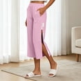 Ecqkame Women's Postoperative Rehabilitation Care Pants Solid Color ...