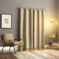 Sun Zero Alaster Geometric Ogee 100% Blackout Grommet Curtain Panel, 40 ...