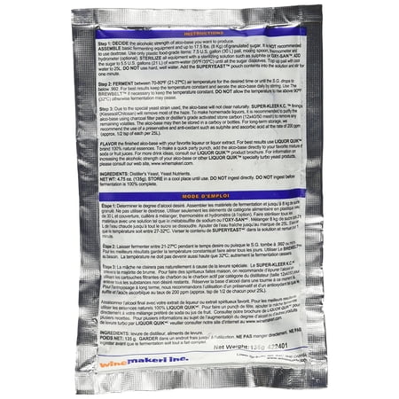Liquor Quik Super Yeast X-Press (Makes 6.5 U.S. gal./25L) - Walmart.com ...