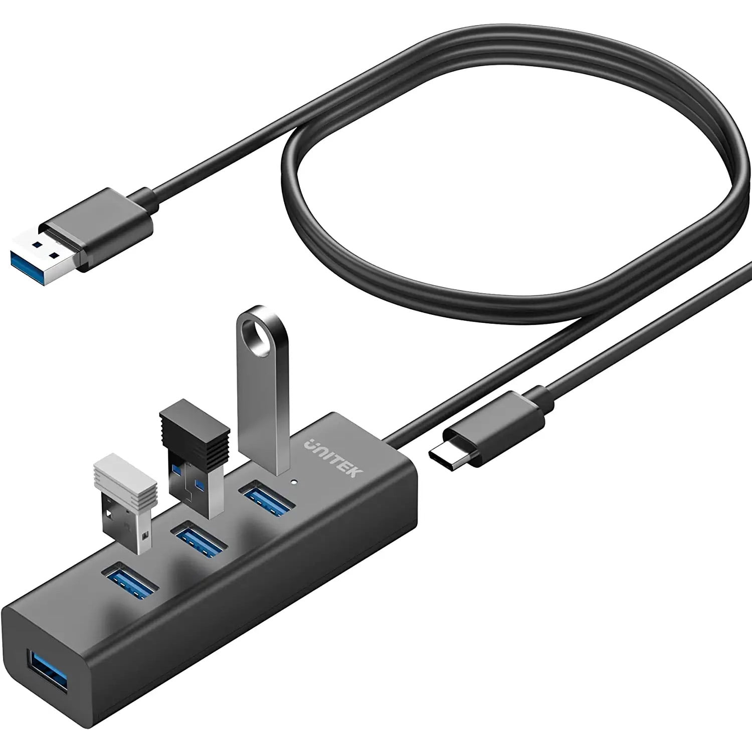 Unitek 4-Port USB 3.0 Hub, USB Multiport 5Gbps Fast Data Transfer ...