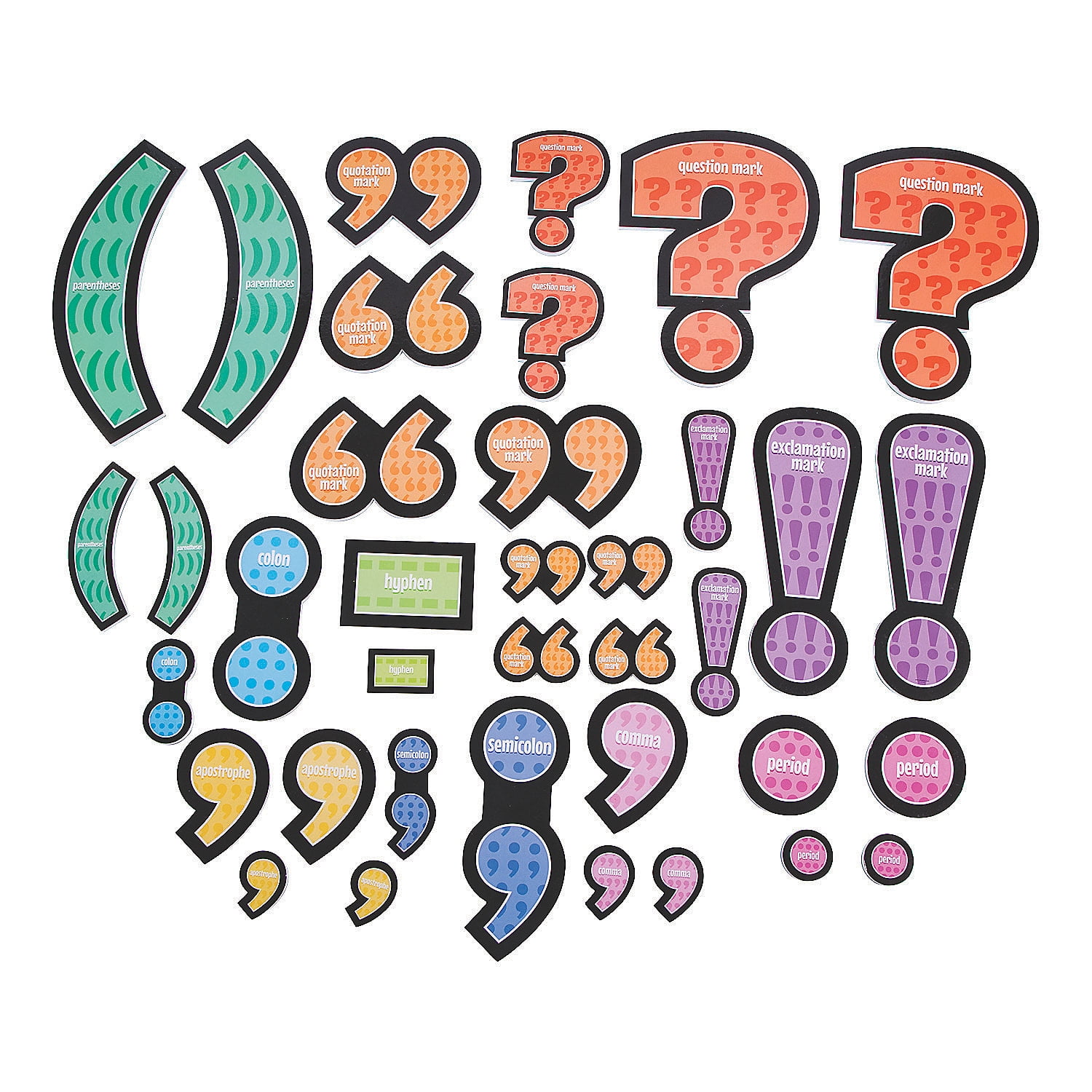 Giant Magnetic Punctuation Marks - Educational - 37 Pieces - Walmart.com