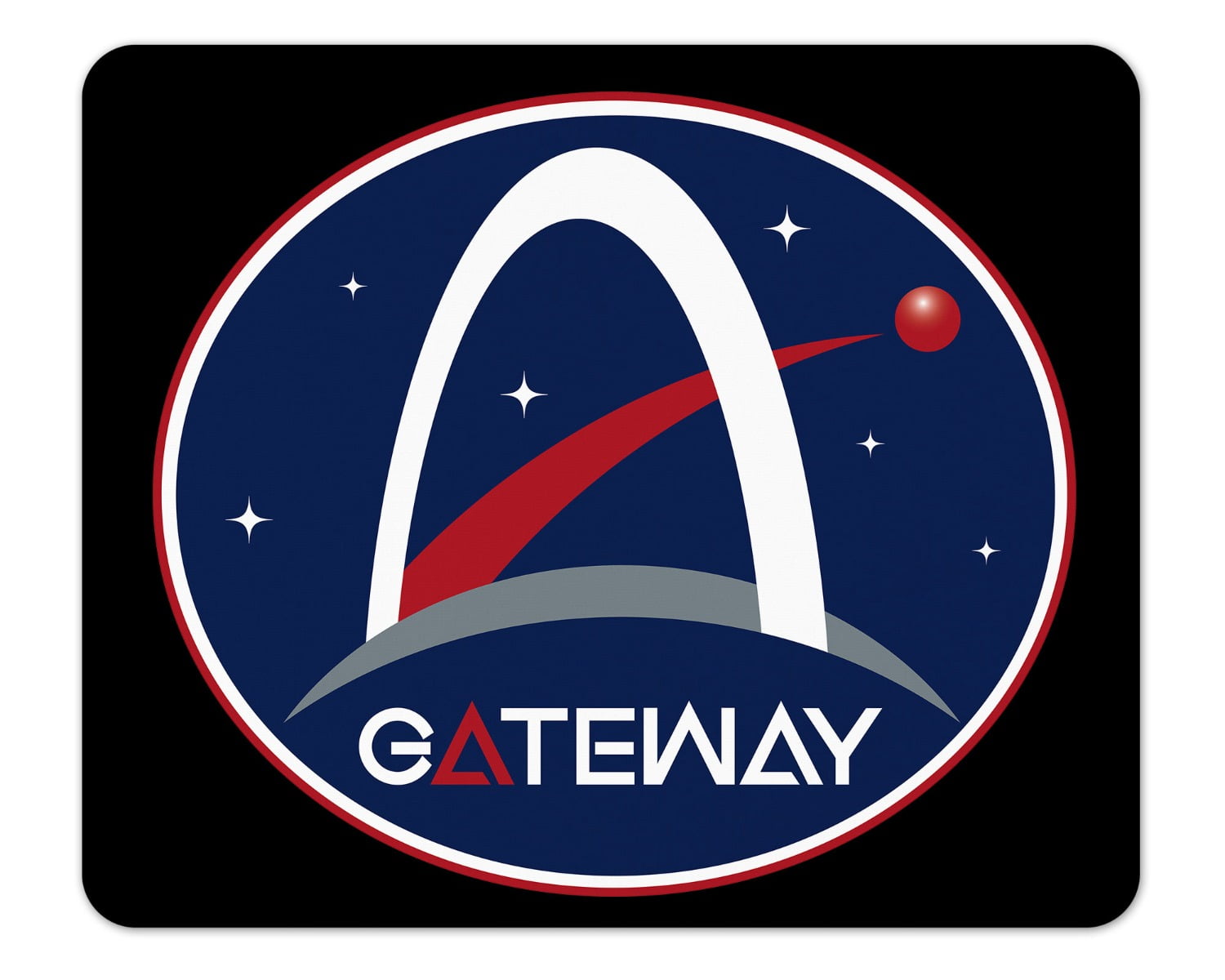 NASA Gateway Lunar Orbit Space Station Logo Mouse Pad 1/4 Thick ...