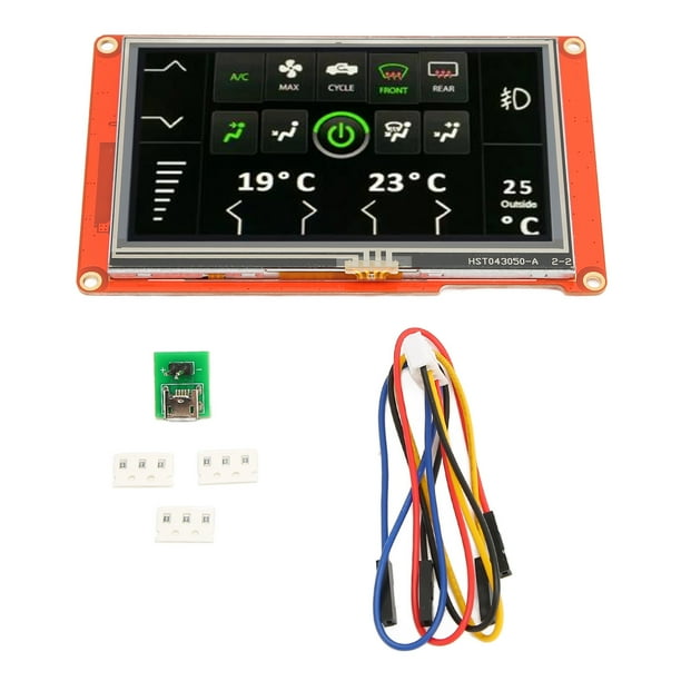 Displayer,Intelligent 4.3 Inch Display Resistive Touch Screen LCD ...