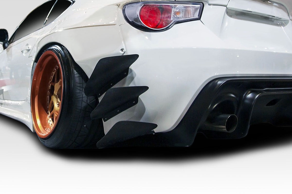 Duraflex GT500 V3 Rear Bumper Canards, 6 Piece, Fits 2013-2020 Scion FR ...