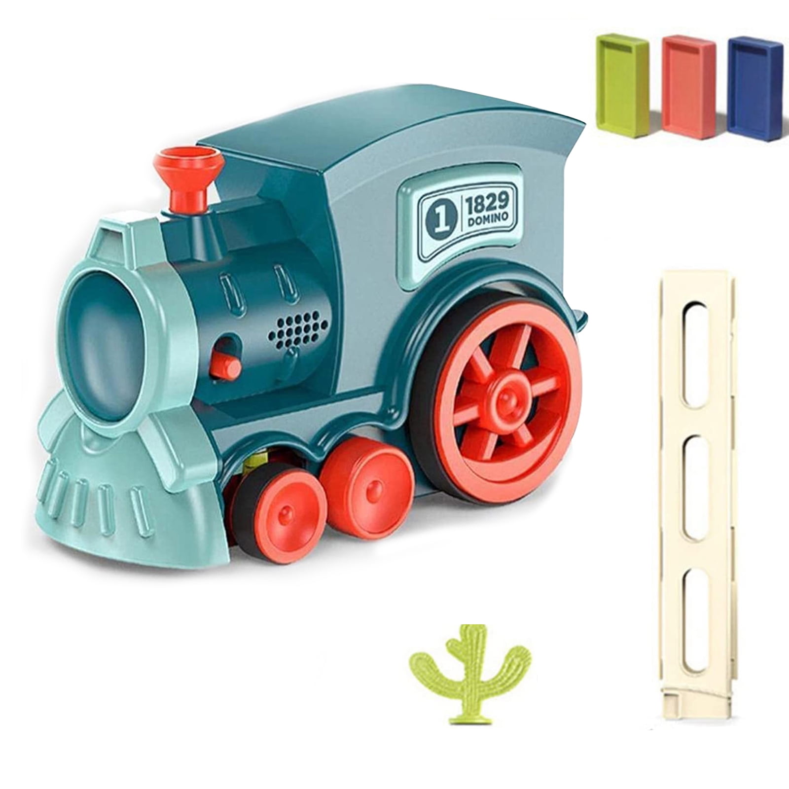 Domino Train Set,Kid's Automatic Domino Train Toy,Fun and Colorful ...