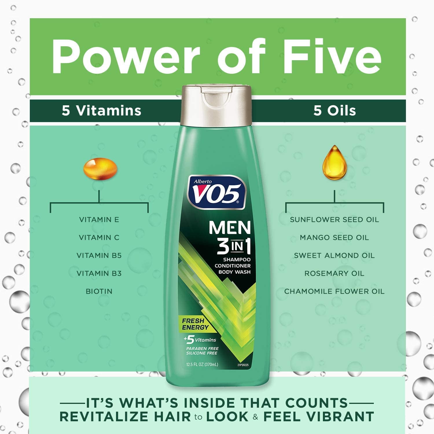 Buy VO5 Alberto Men's 3-in-1 Shampoo Conditioner Body Wash, Fresh ...