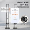 Poster Stand, Adjustable Height Up to 75", Double-Sided Heavy Duty ...
