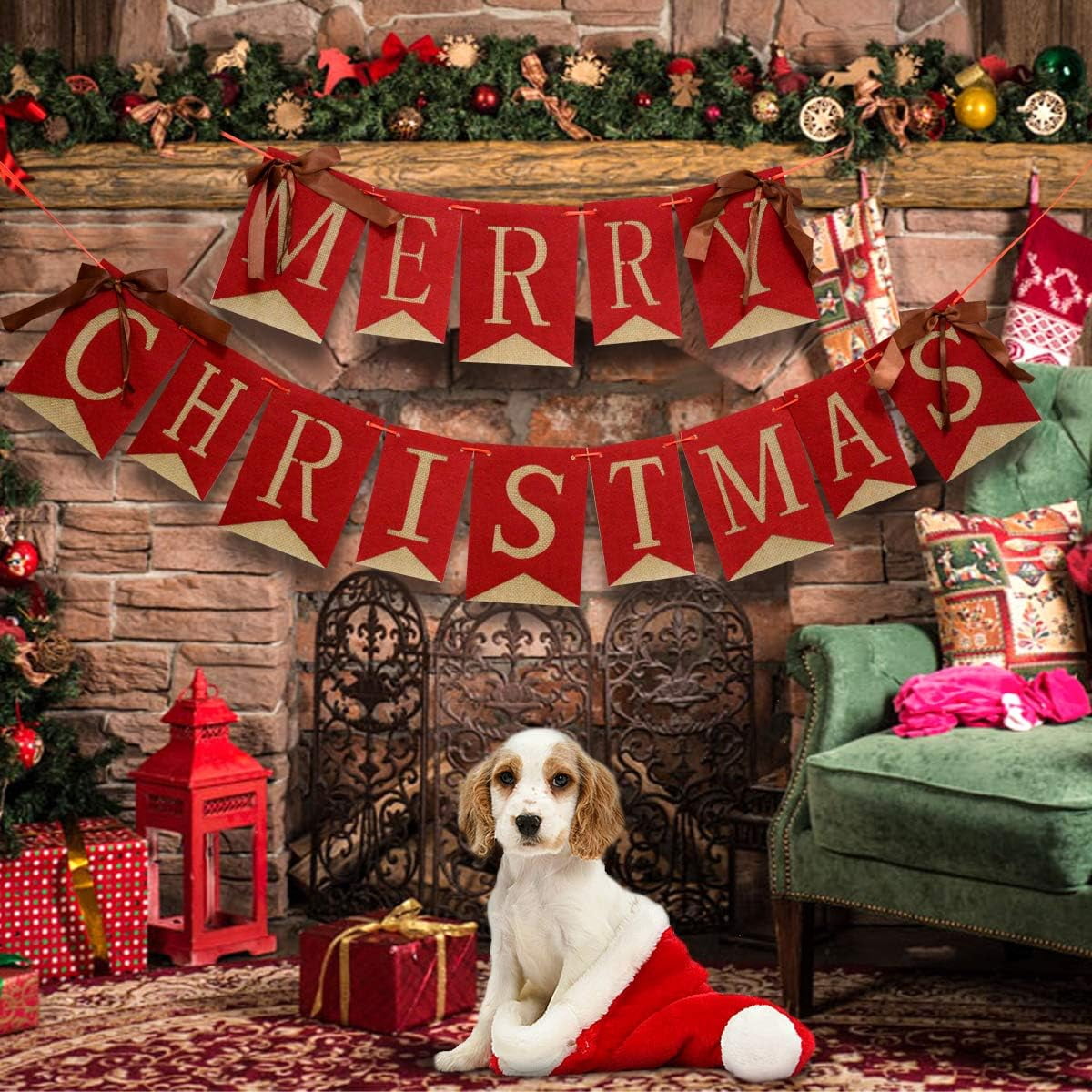 Click here for Generic Merry Christmas Banner  Burlap Banner Merr... prices